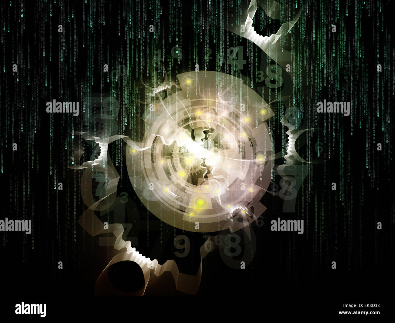 Numbers of Technology Stock Photo - Alamy