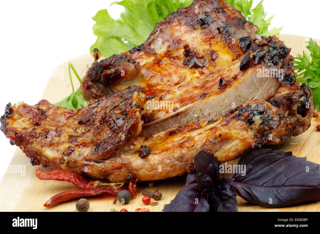 Barbecue Pork Ribs Stock Photo - Alamy