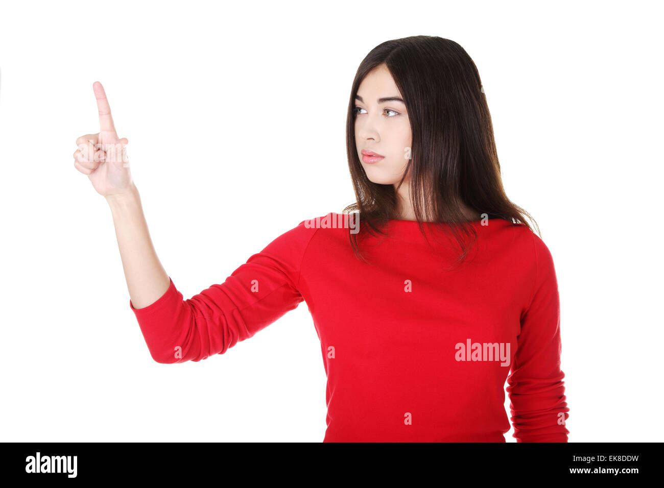 Beautiful woman making choose hi-res stock photography and images - Alamy