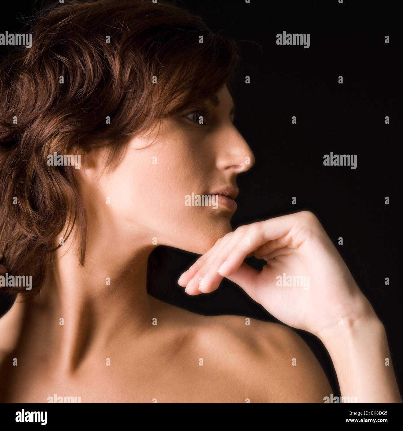 Portrait of a beautiful young tall woman Stock Photo - Alamy