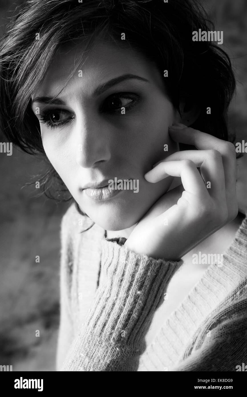 Portrait of a beautiful young tall woman Stock Photo - Alamy