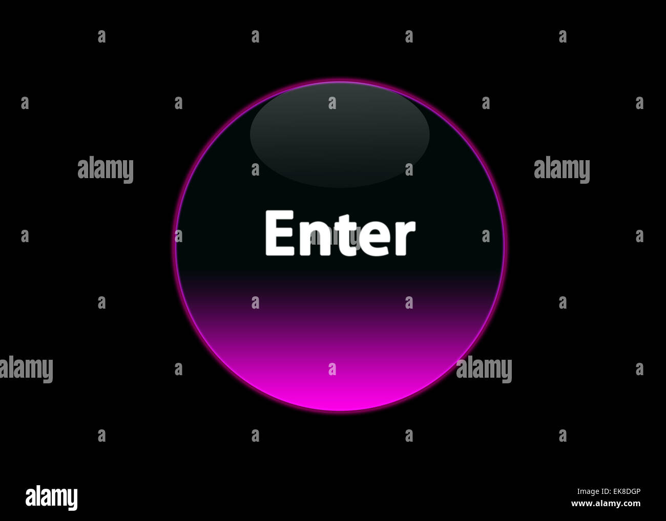 pink neon buttom enter Stock Photo - Alamy