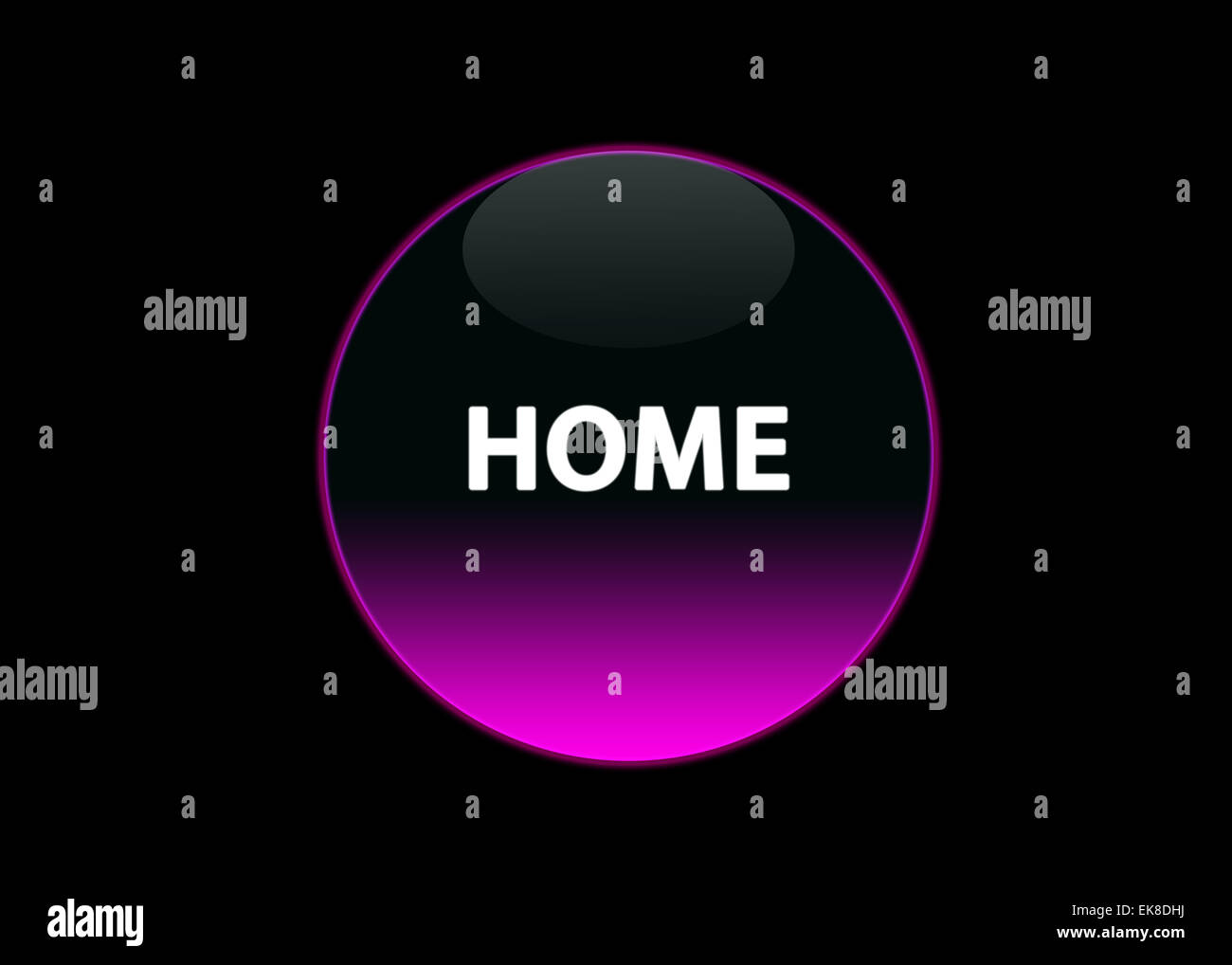pink neon buttom home Stock Photo - Alamy