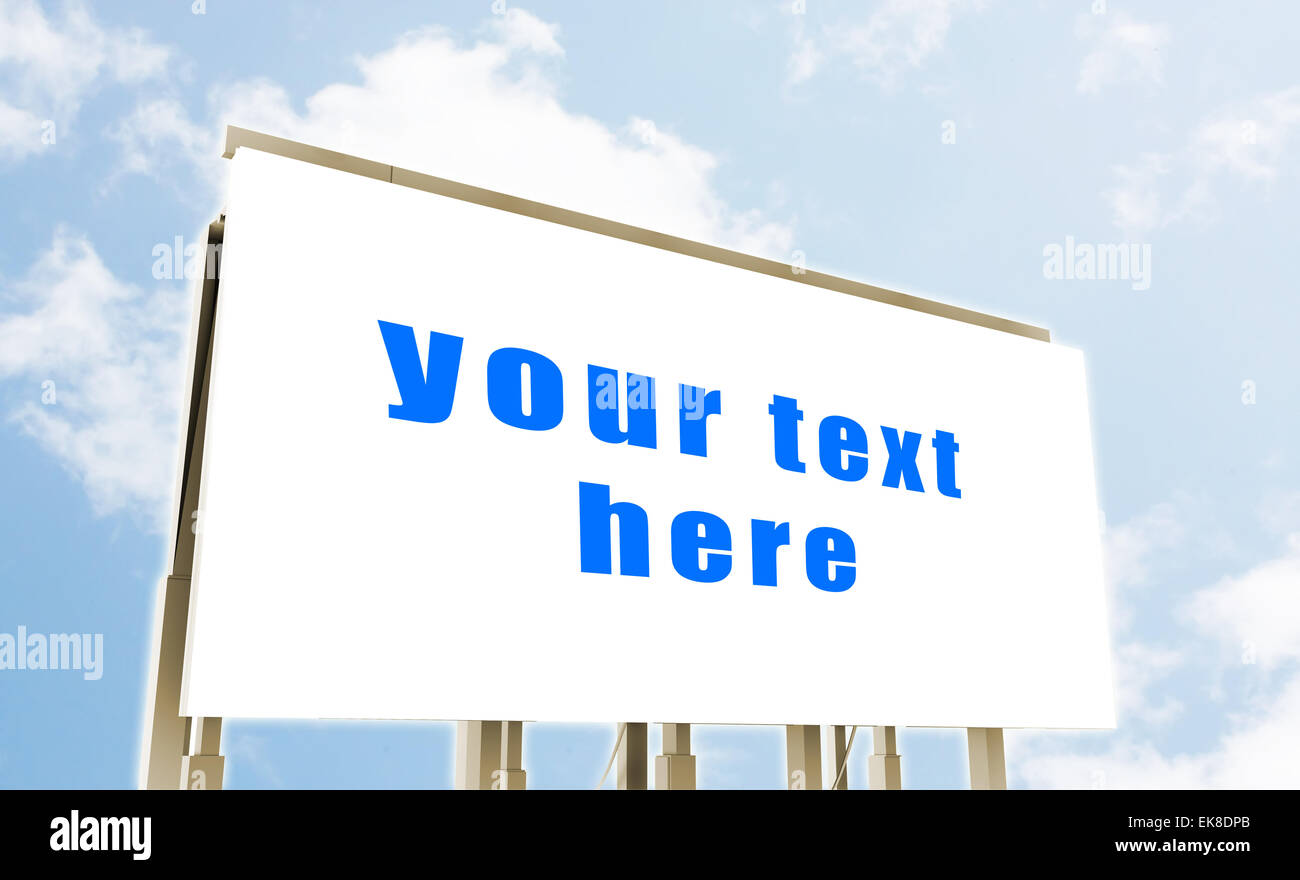 Billboard Advertising Space Stock Photo - Alamy