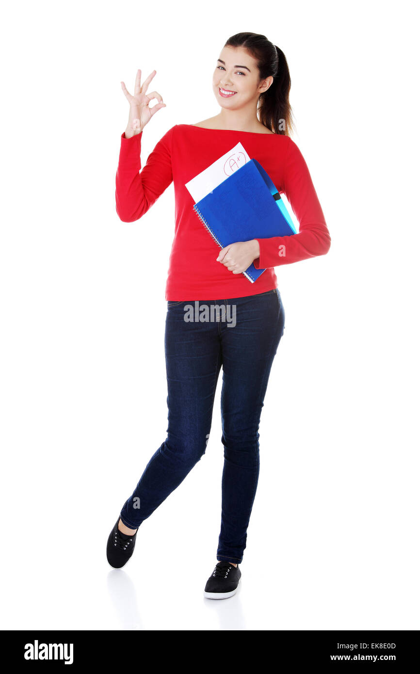 Exam result happy Cut Out Stock Images & Pictures - Alamy