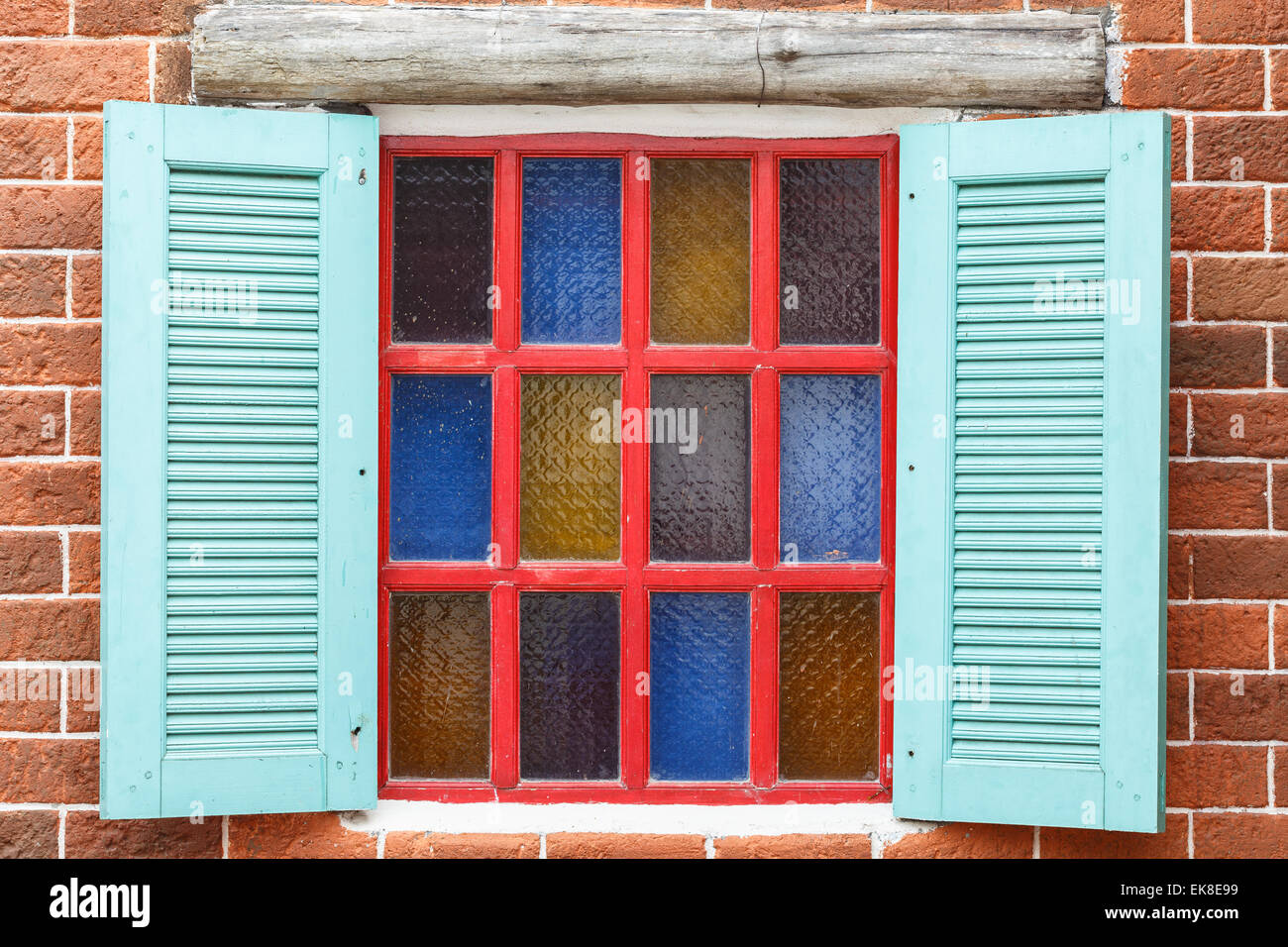 Beautiful vintage window style from thailand Stock Photo - Alamy