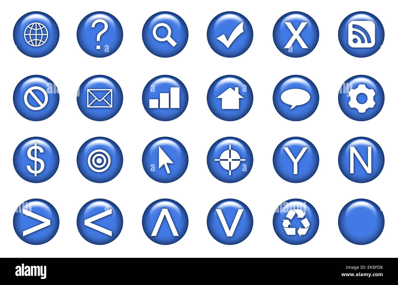 Web Icons Set Stock Photo - Alamy