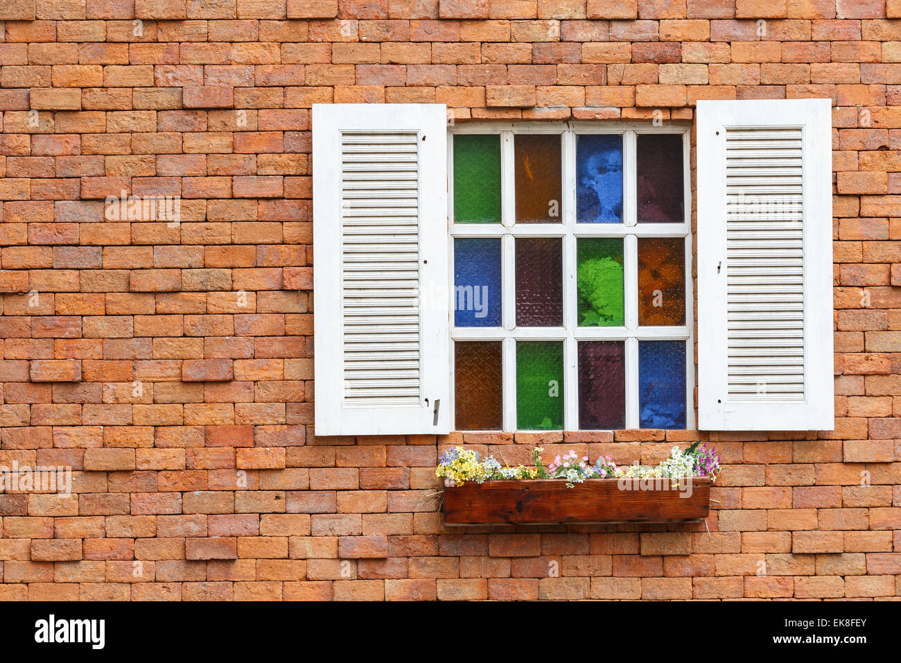 Beautiful vintage window style from thailand Stock Photo - Alamy