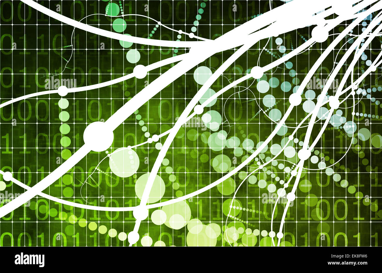 Green Media Overload Stock Photo - Alamy