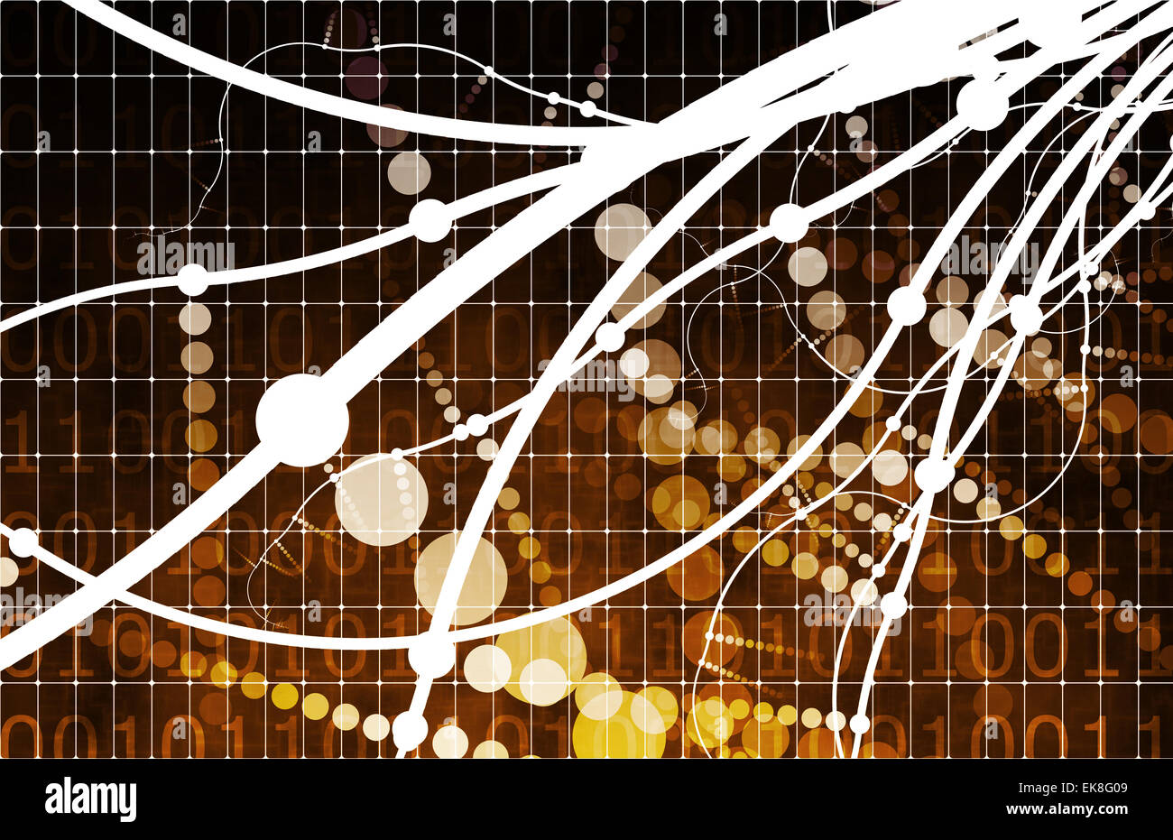 Orange Technology Abstract Stock Photo - Alamy