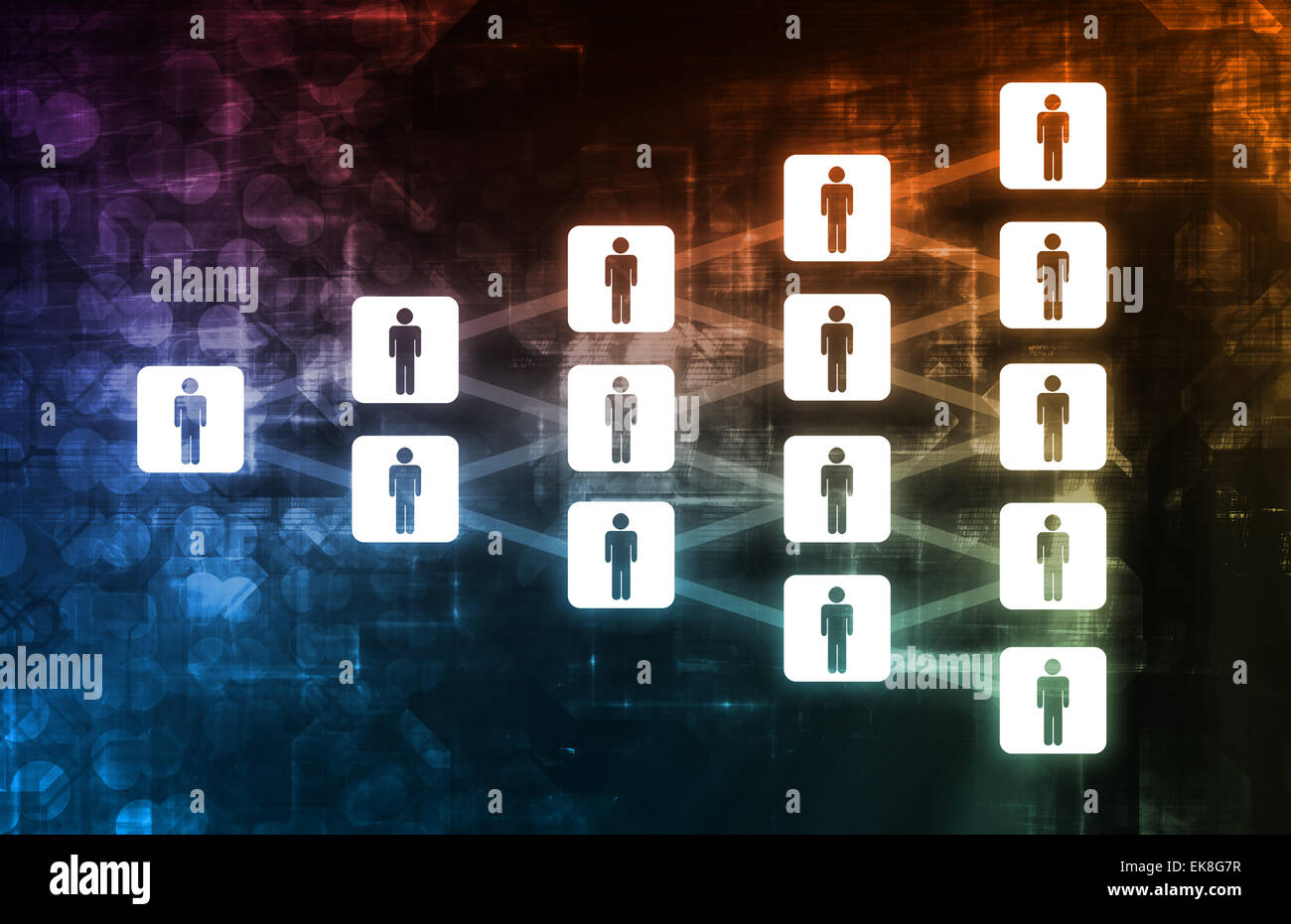 Connected People Friends Stock Photo - Alamy