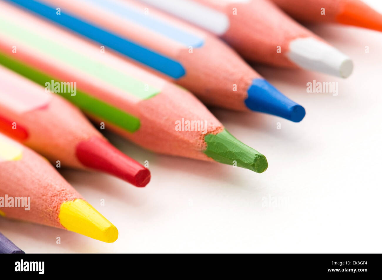 color pencil isolated on white Stock Photo - Alamy