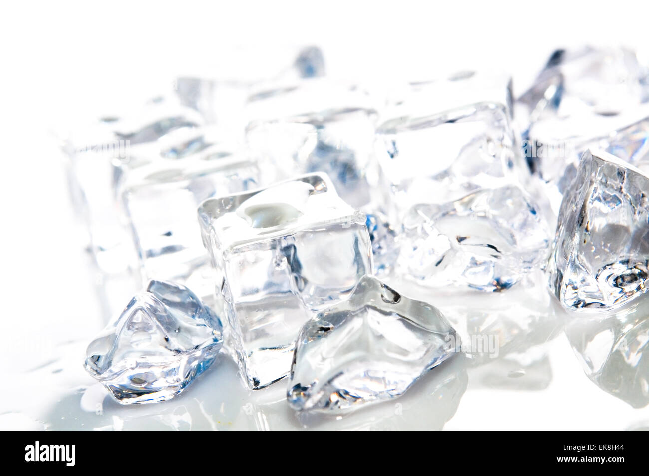 ice cubes isolated on white Stock Photo - Alamy