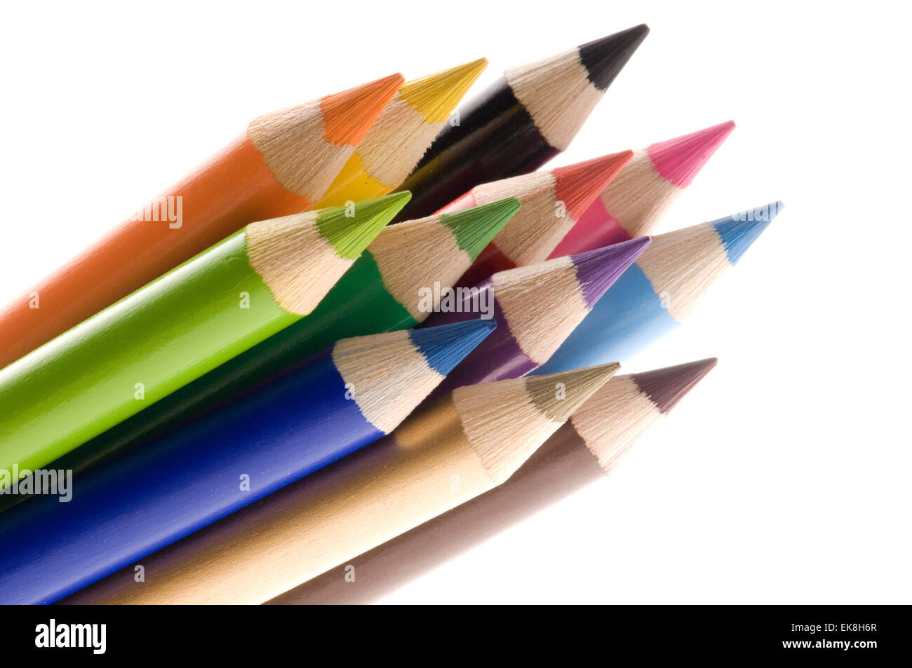 Collection of colorful pencils Stock Photo - Alamy