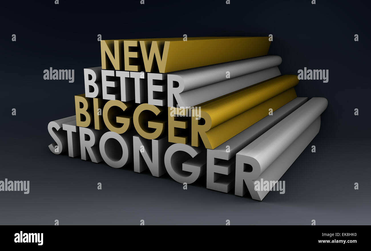 Bigger Better and Faster Stock Photo - Alamy