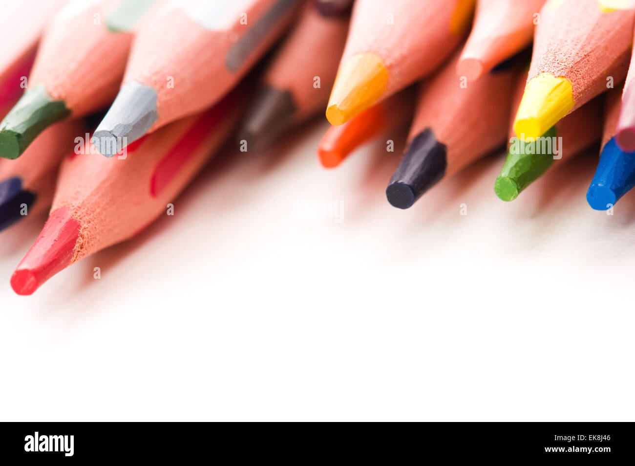 color pencil isolated on white Stock Photo - Alamy