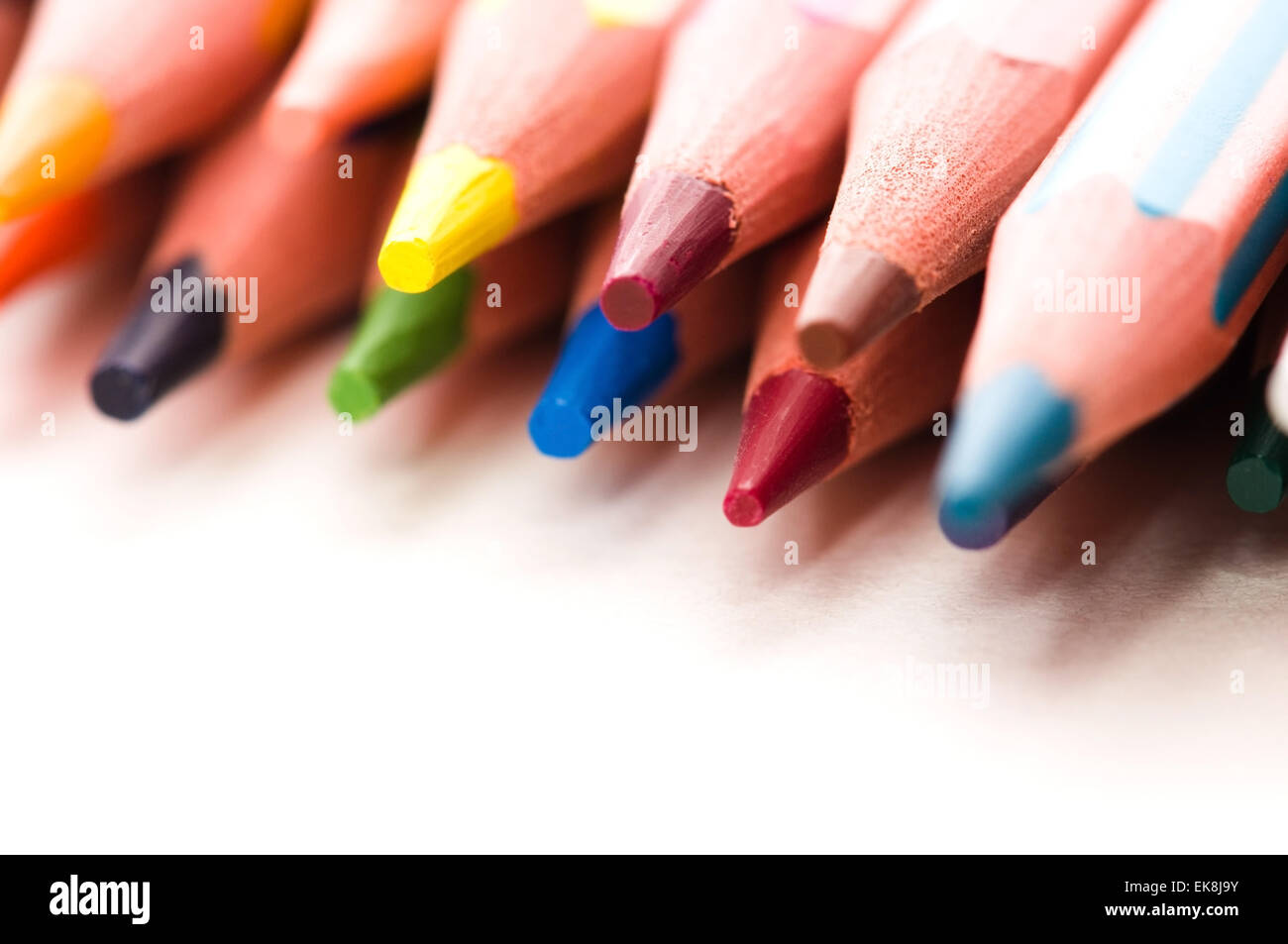 Collection of colorful pencils Stock Photo - Alamy