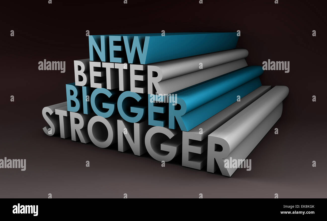 Bigger Better and Faster Stock Photo - Alamy