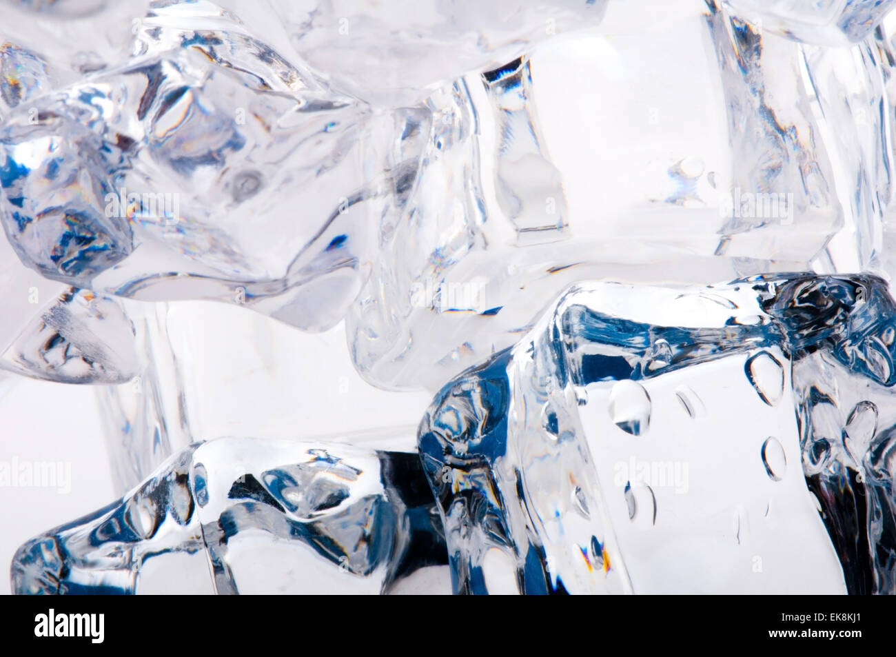 ice cubes isolated on white Stock Photo - Alamy