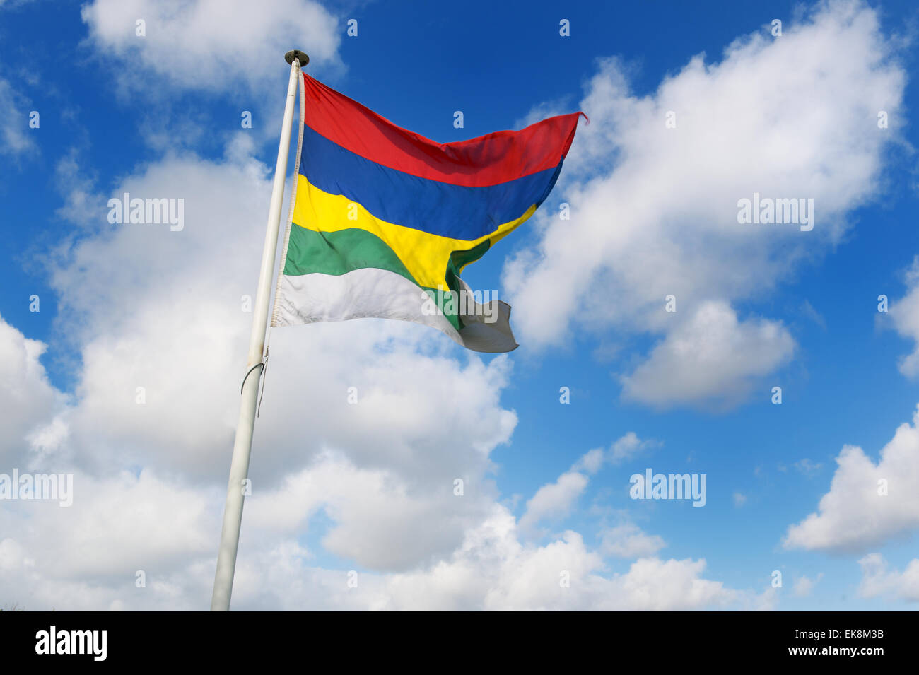Colorful flag of Dutch wadden island Terschelling Stock Photo - Alamy