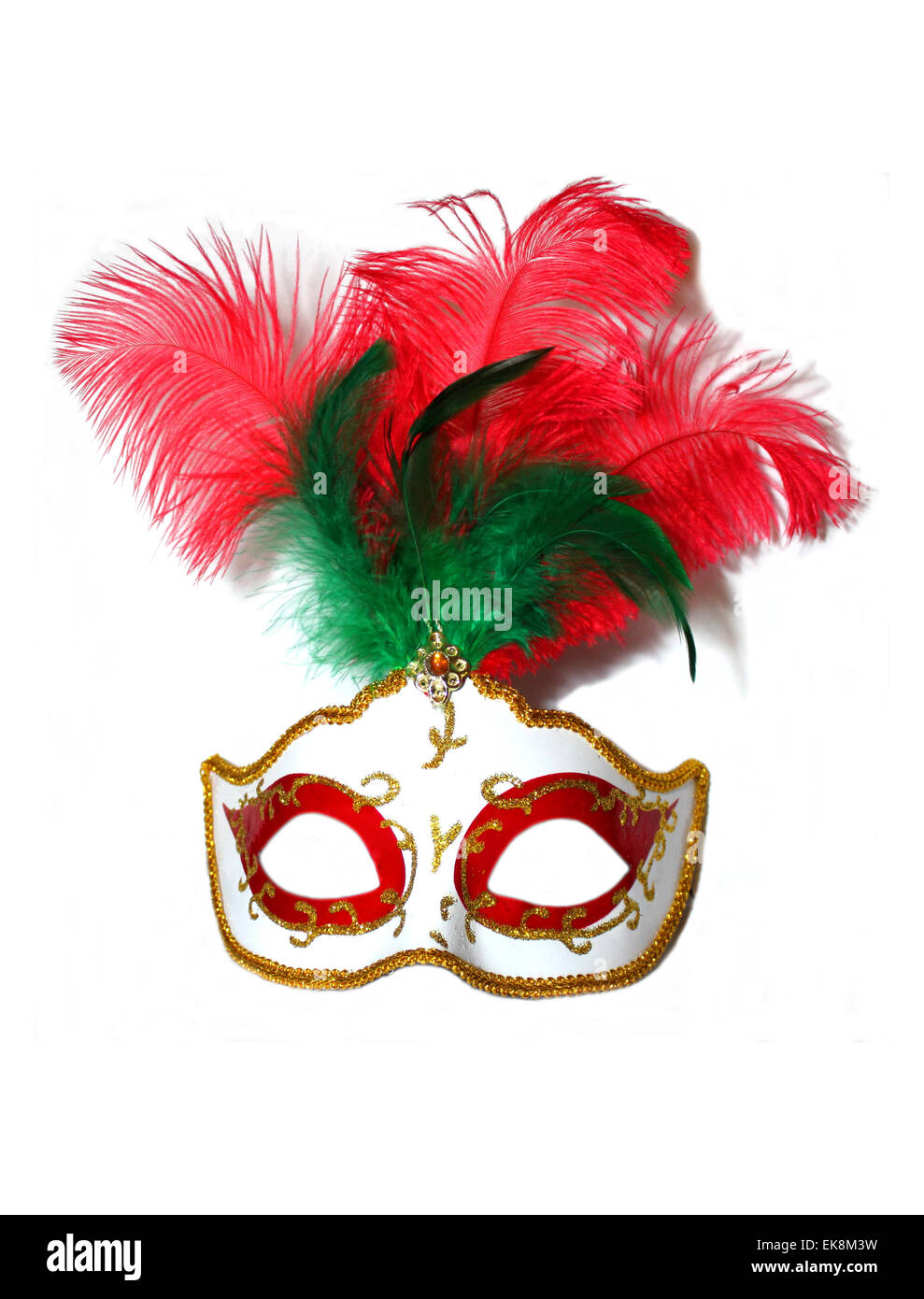 Venice carnival green costume Cut Out Stock Images & Pictures - Alamy