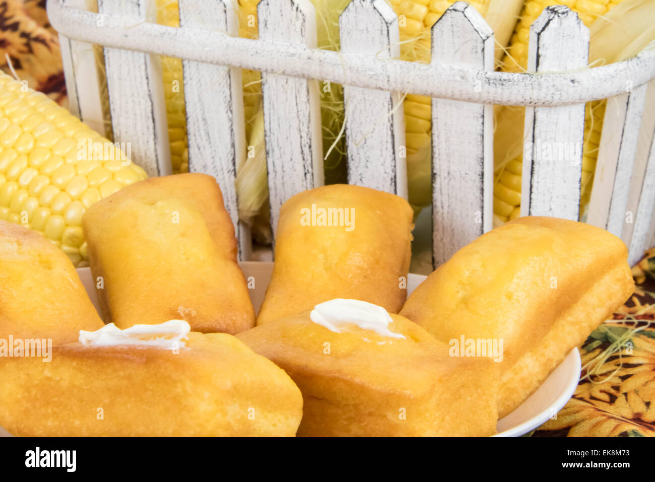 fresh oven baked loaf of cornbread Stock Photo - Alamy