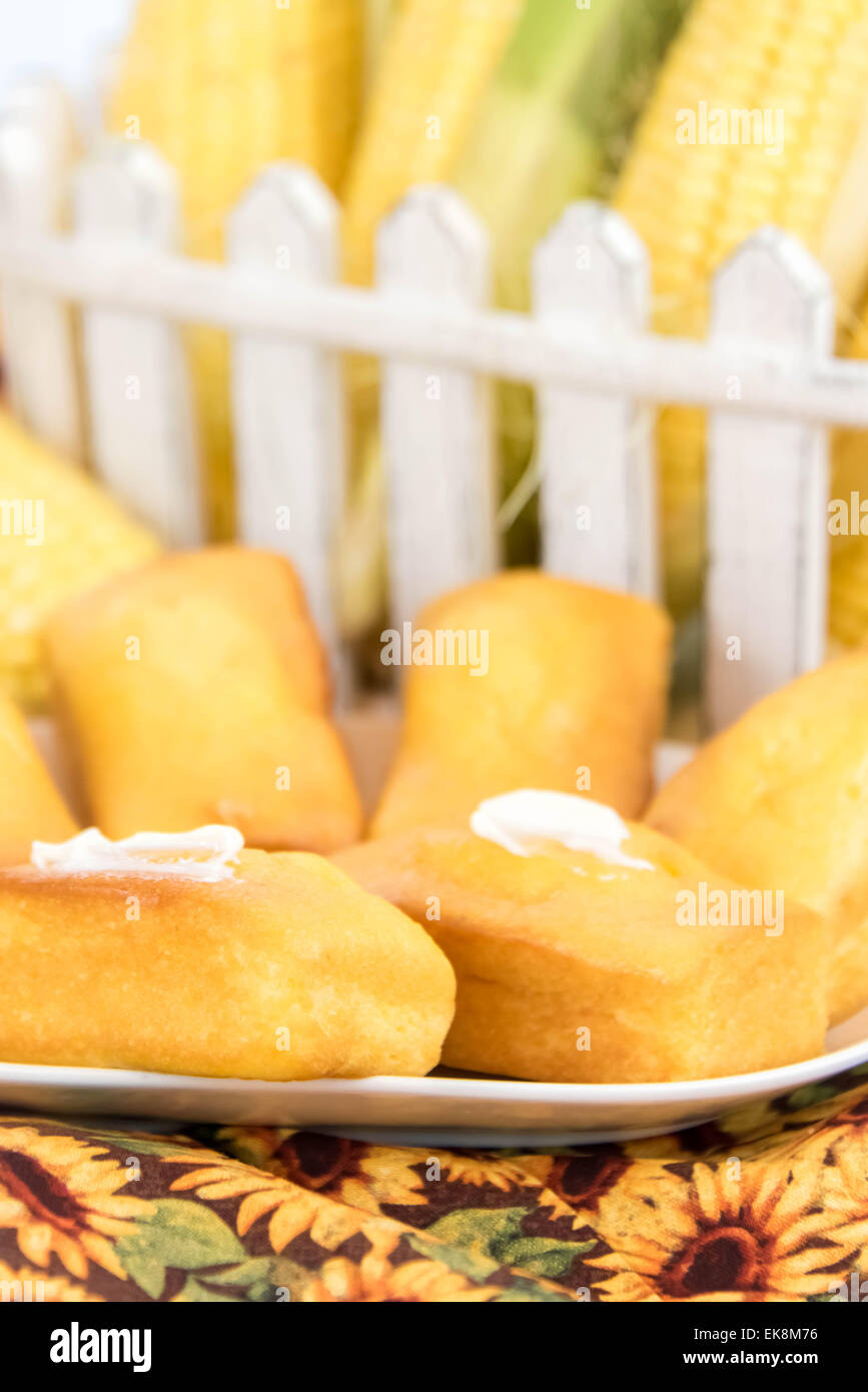 fresh oven baked loaf of cornbread Stock Photo - Alamy