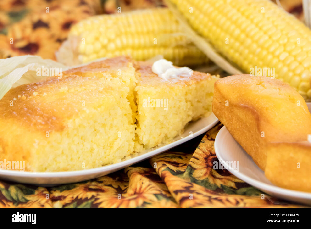 fresh oven baked loaf of cornbread Stock Photo - Alamy