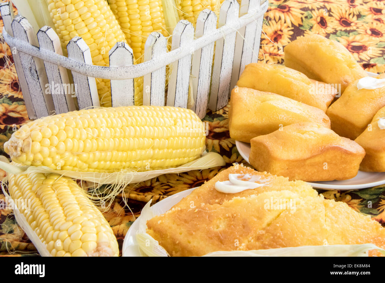fresh oven baked loaf of cornbread Stock Photo - Alamy
