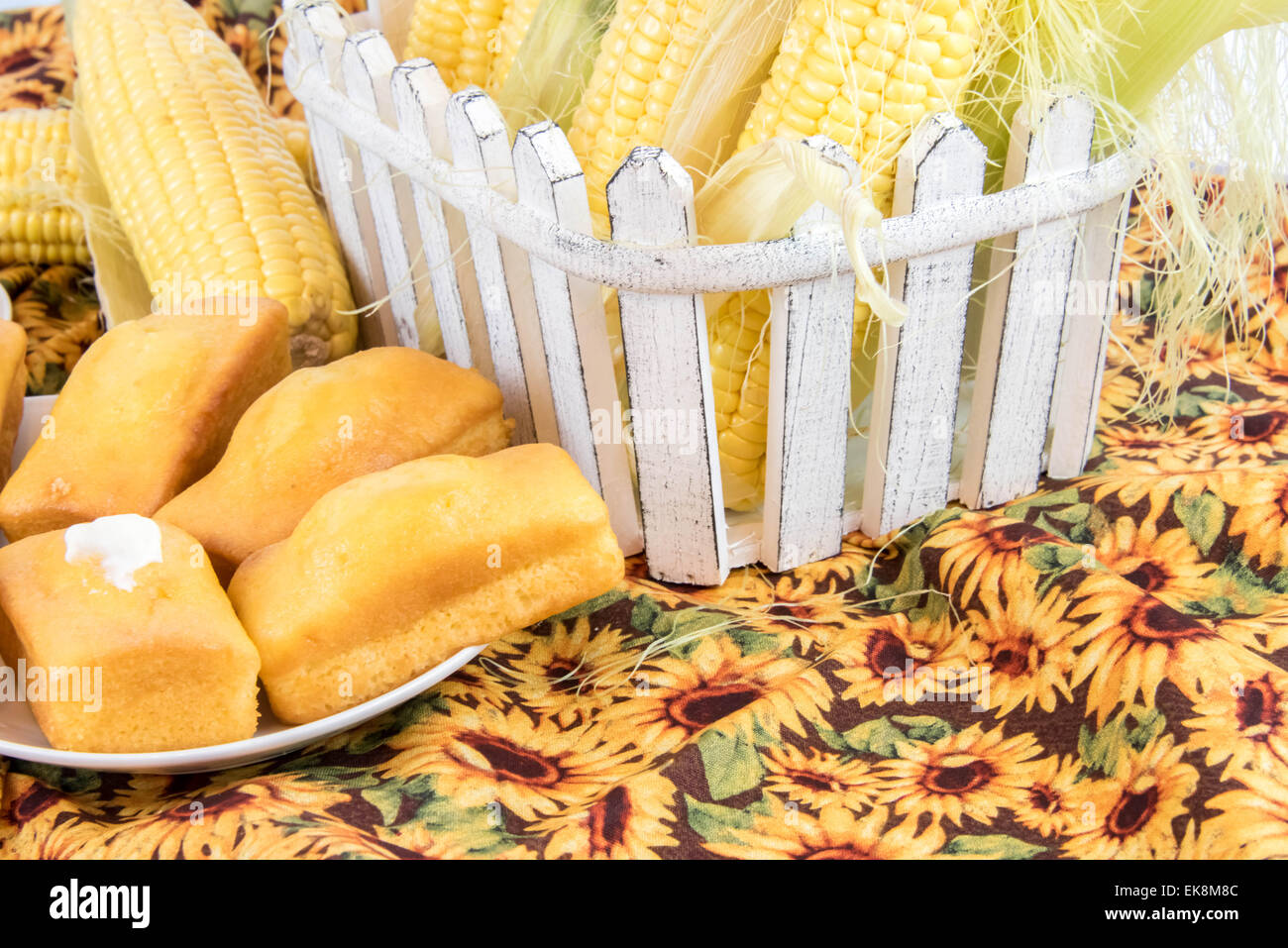 fresh oven baked loaf of cornbread Stock Photo - Alamy