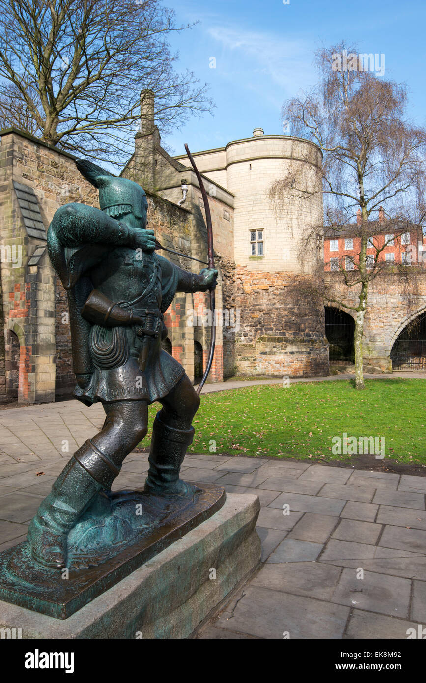 Robin hood nottingham castle hi-res stock photography and images - Alamy