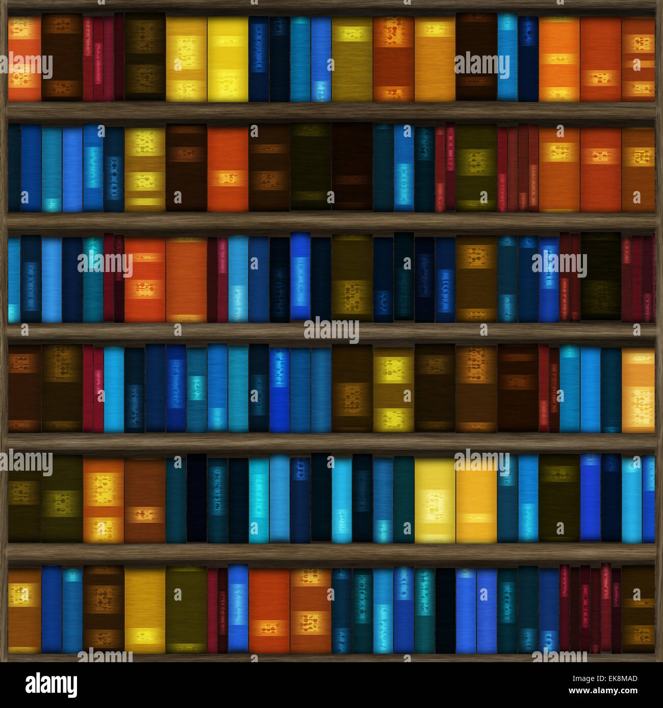 Seamless Book Shelf High Resolution Stock Photography and Images - Alamy
