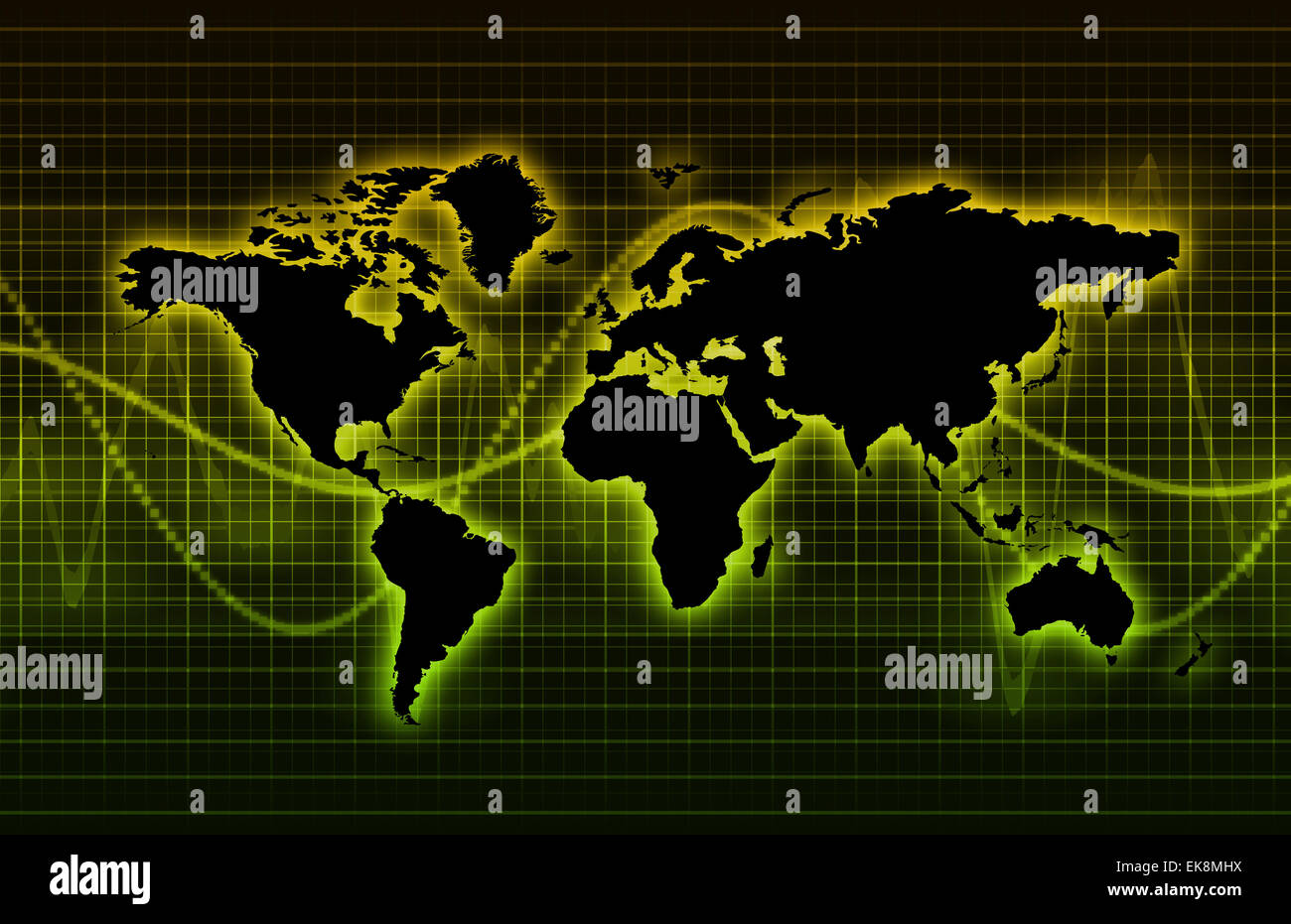 Telecommunications Industry Global Network Stock Photo - Alamy