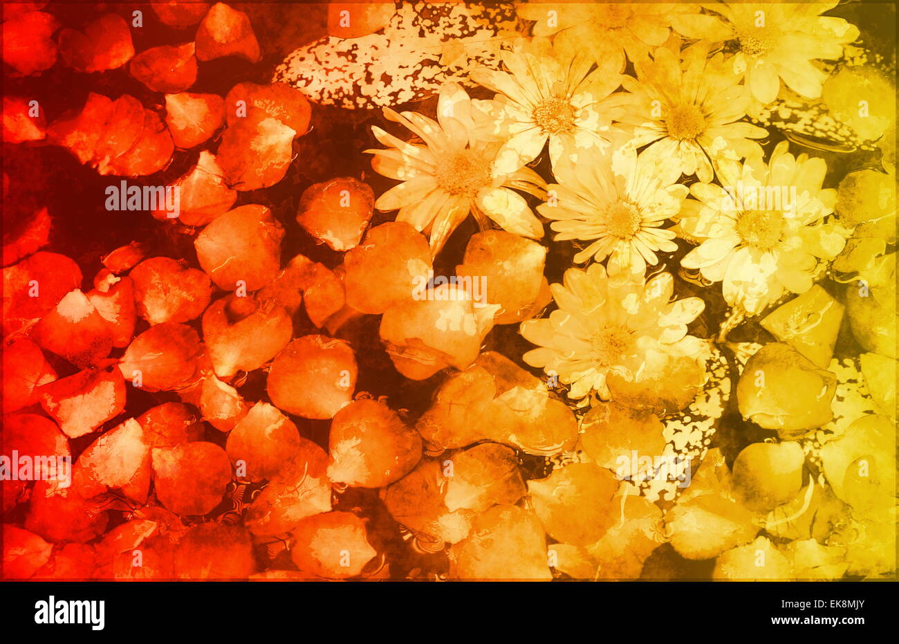 Fancy Floral Grunge Background Stock Photo - Alamy
