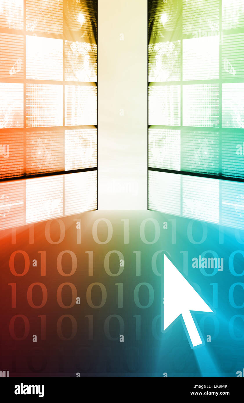 Exploring the Internet Stock Photo - Alamy