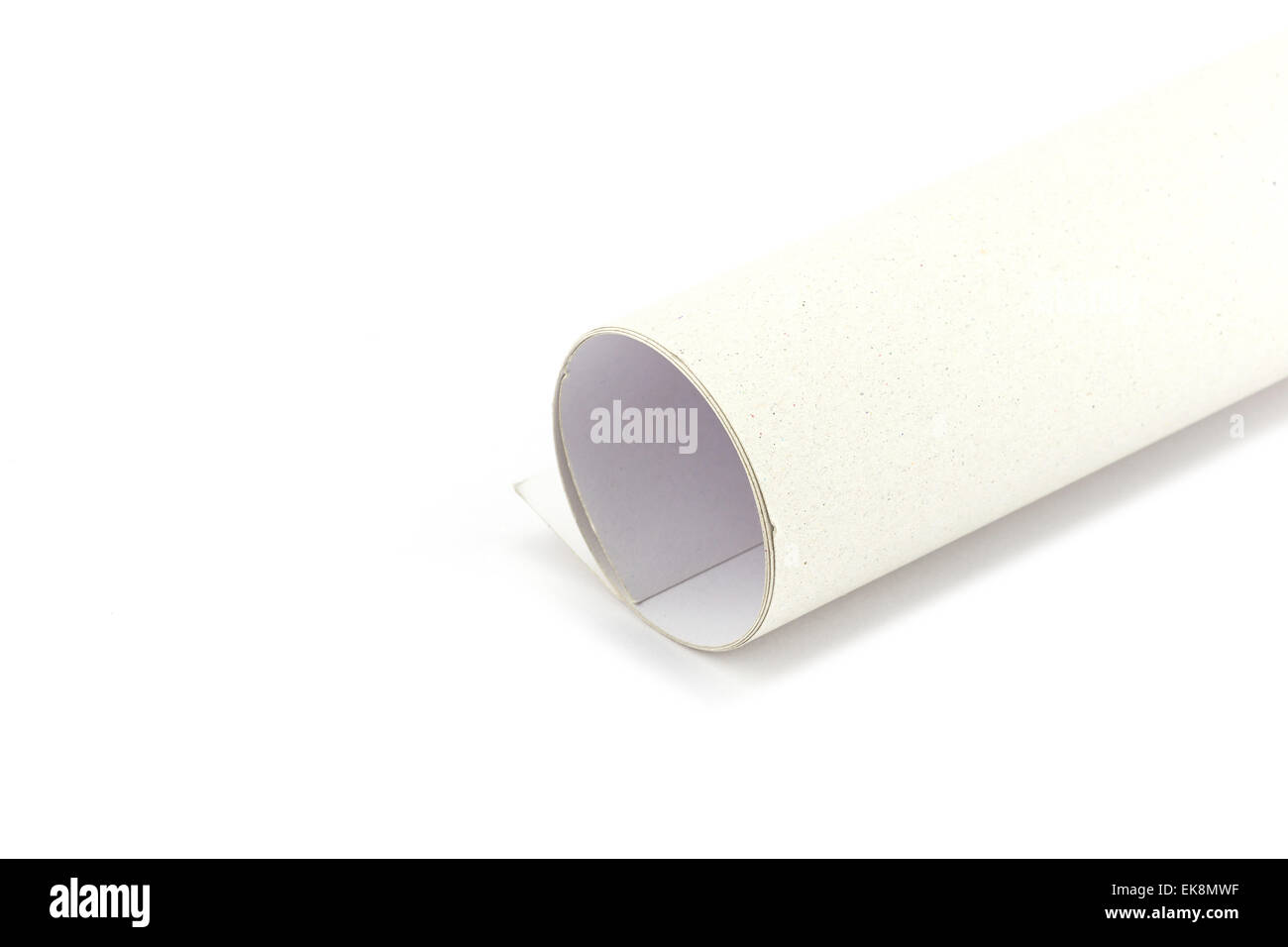 Close up paper roll isolated on white background Stock Photo - Alamy