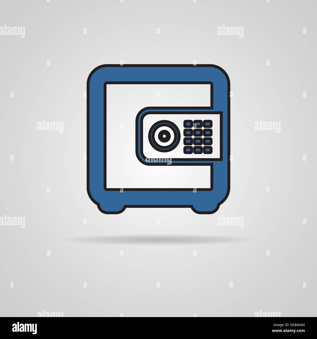 Safe vector icon Stock Photo - Alamy