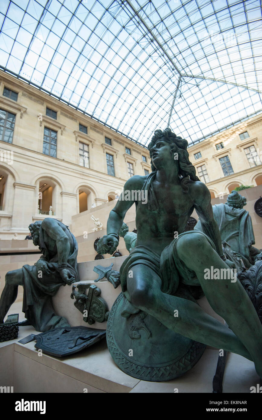 Four Captives (Four Defeated Nations) in the Louvre Museum (Musee du ...