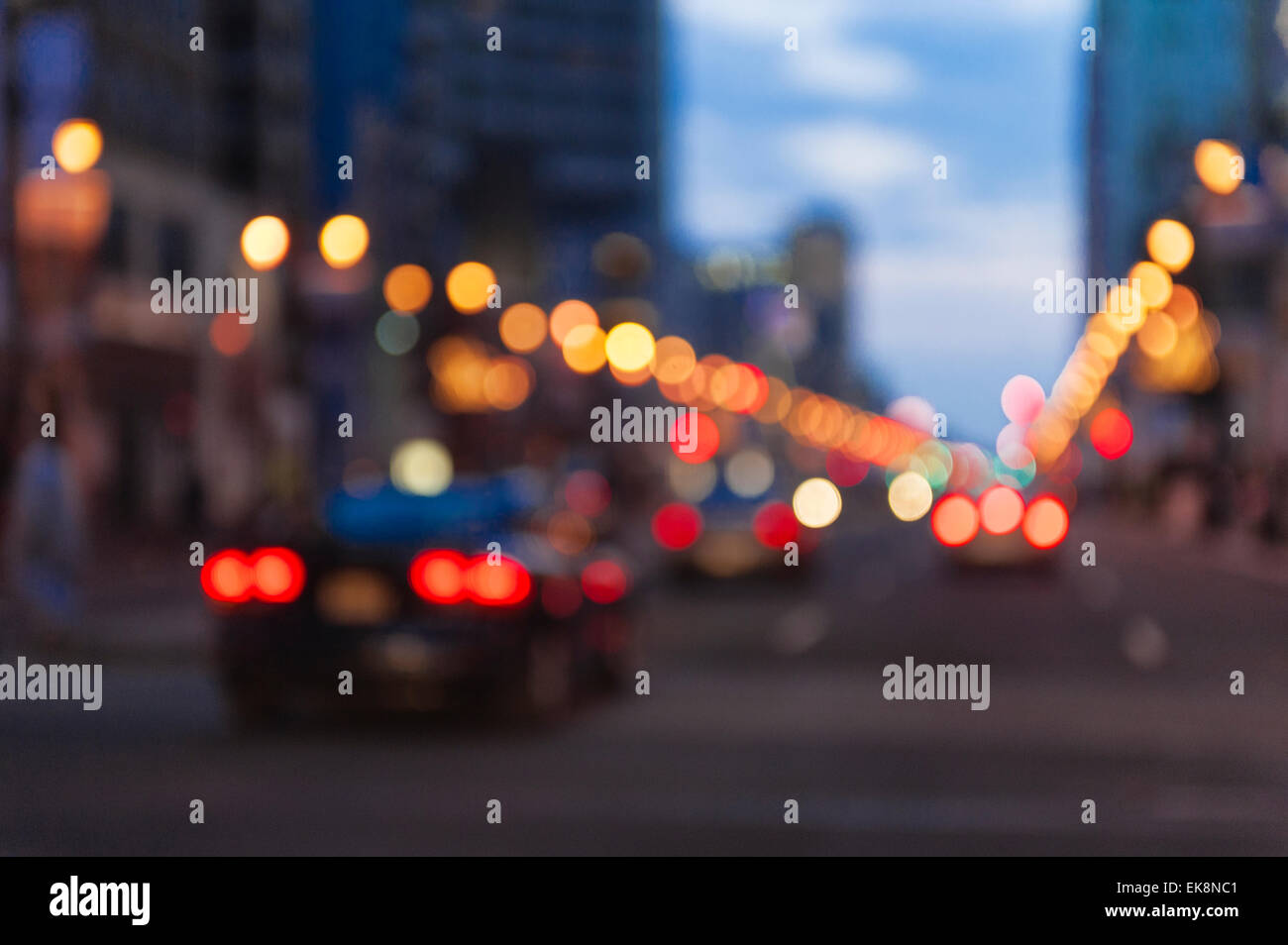 Blurred urban street traffic Stock Photo - Alamy