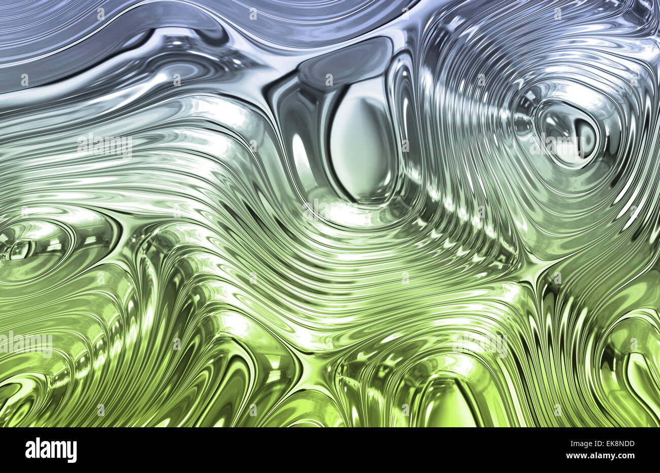 Blue Green Liquid Metal Texture Stock Photo - Alamy