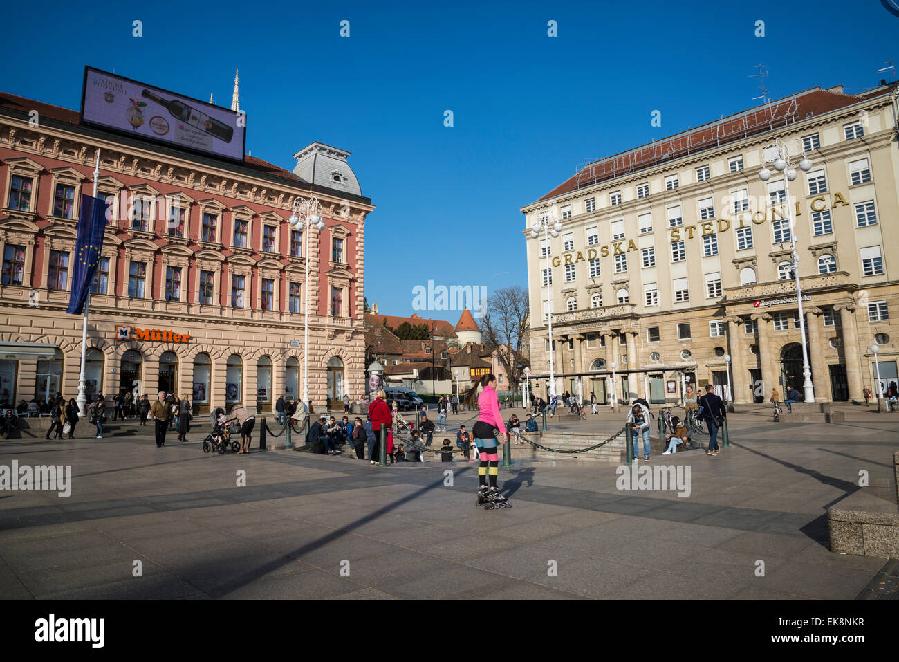 Zagreb main square hi-res stock photography and images - Alamy