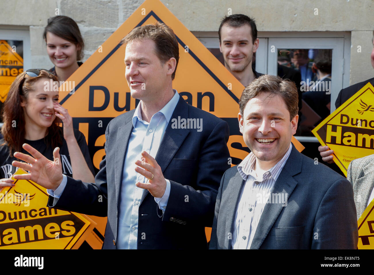 Chippenham, UK. 08th Apr, 2015. Deputy Prime Minister & leader of the ...