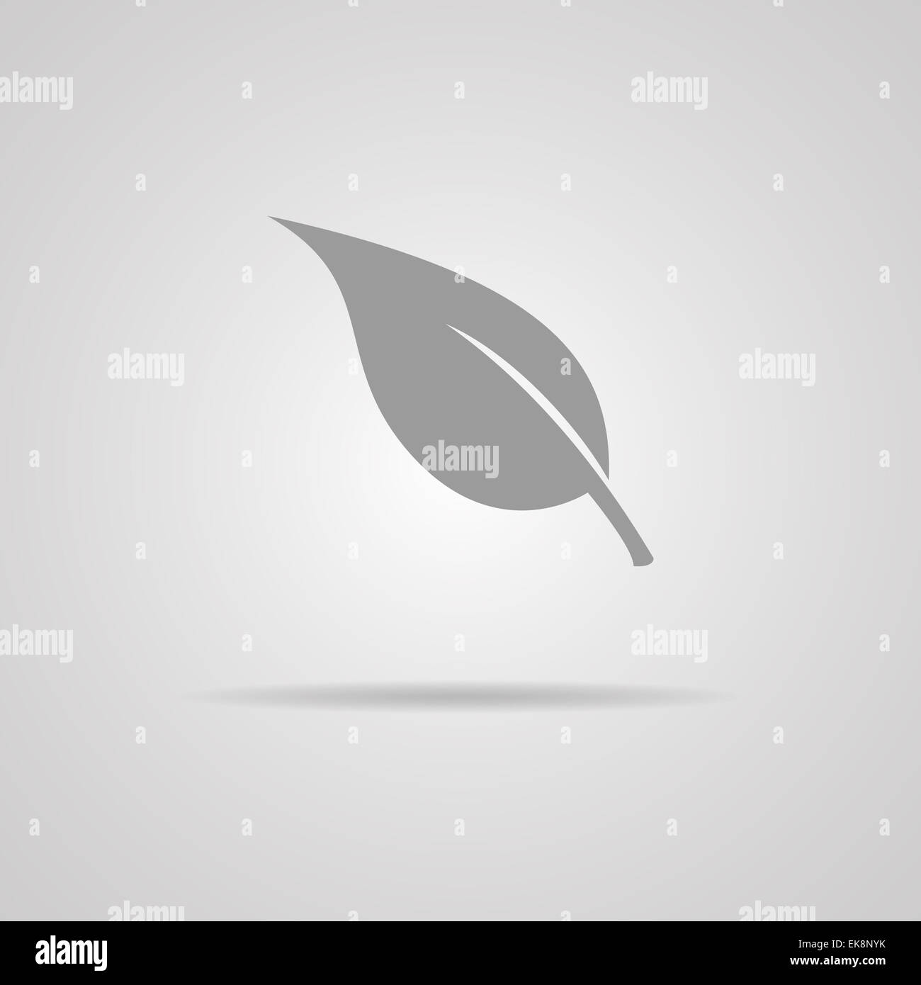 Leaf sign icon Vector Stock Photo - Alamy