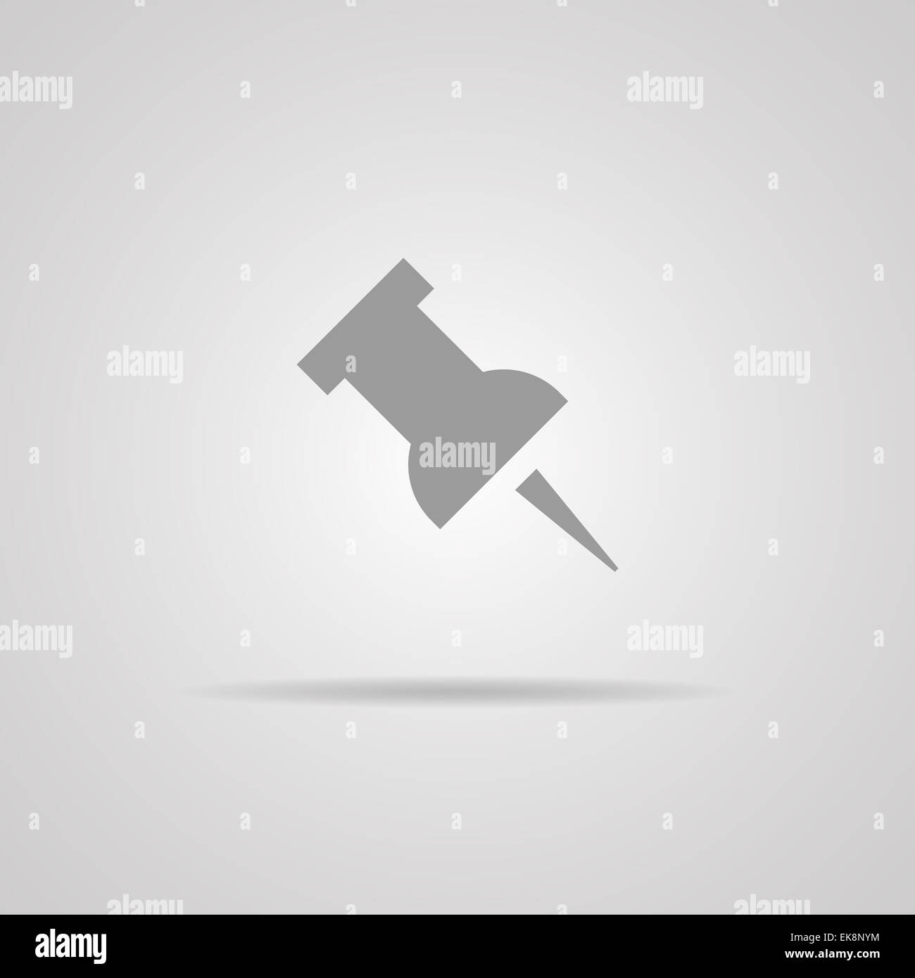 Vector push pin icon Stock Photo - Alamy