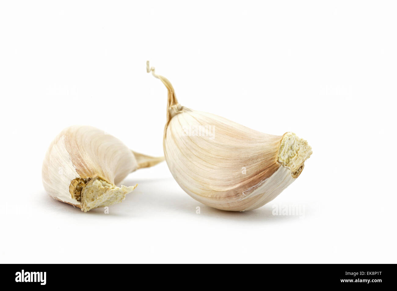 Close up garlic isolated on white background Stock Photo - Alamy