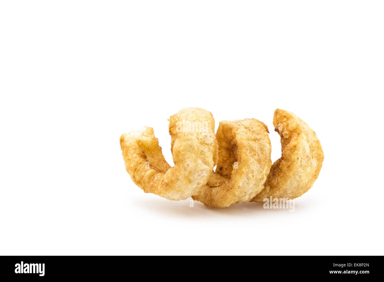 Pork snack, Tha ifood isolated on white background Stock Photo - Alamy