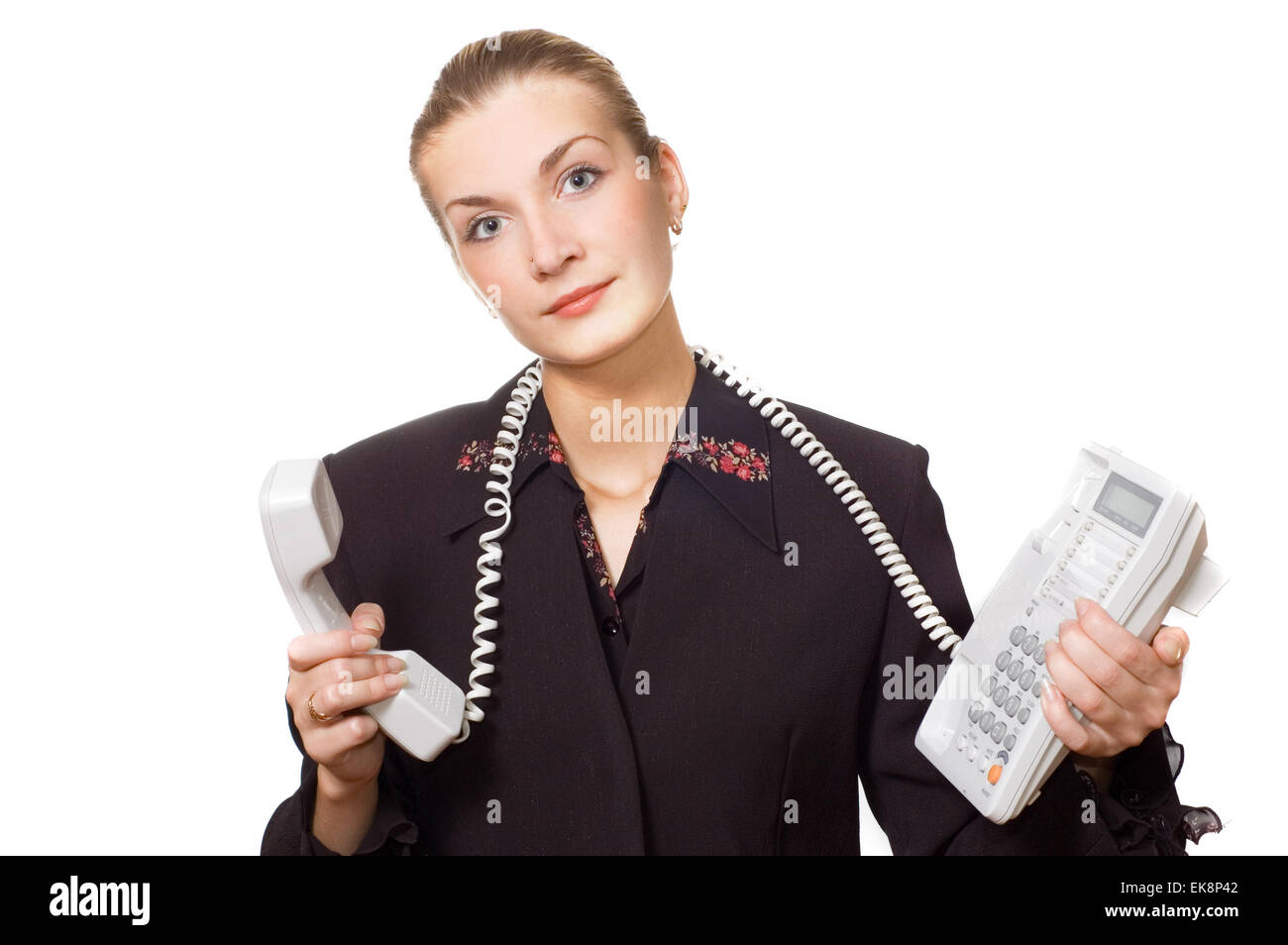 Tired receptionist hi-res stock photography and images - Alamy