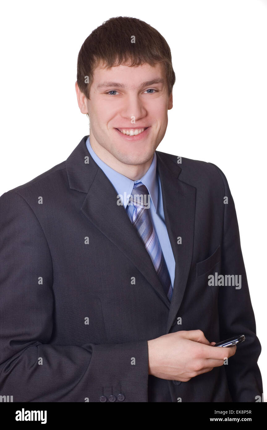 Happy business man Stock Photo - Alamy