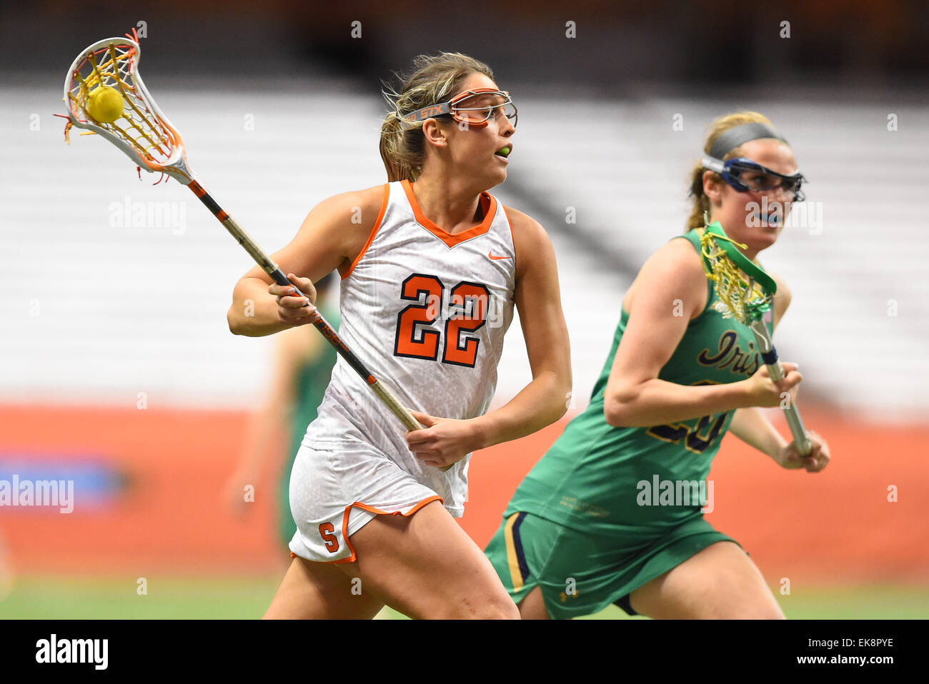 Overtime. 7th Apr, 2015. Syracuse Orange midfielder Taylor Gait (22 ...