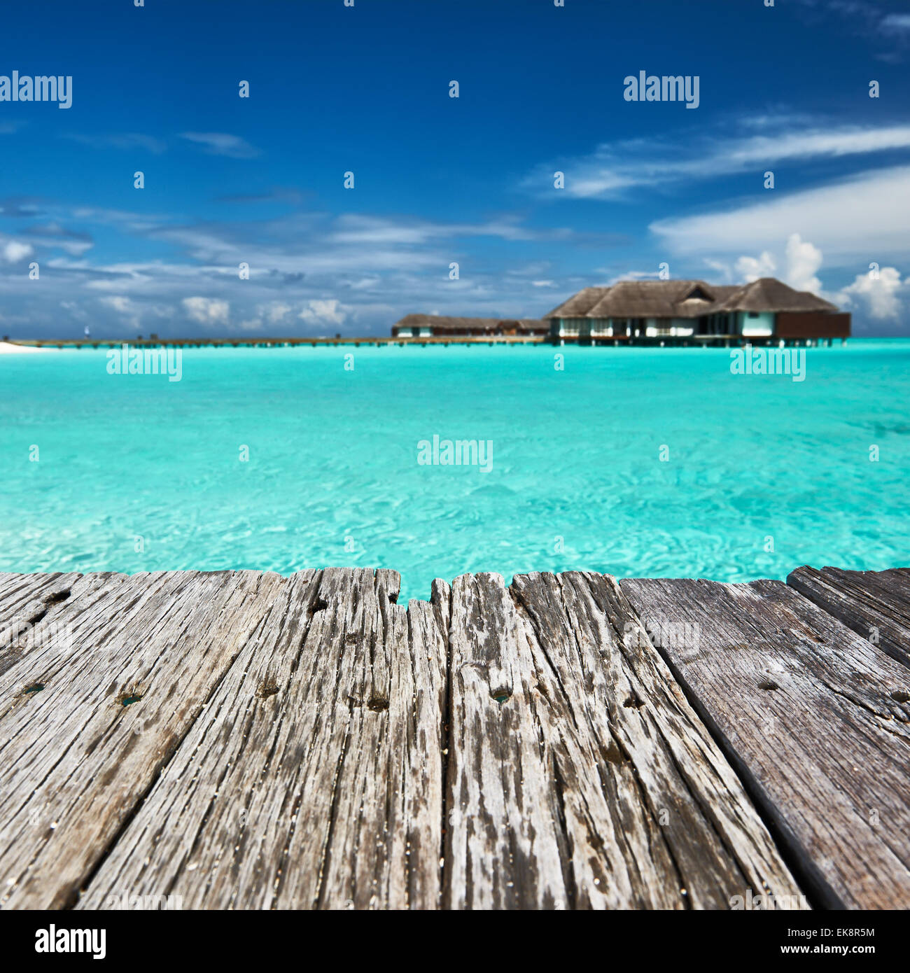 Beautiful beach with jetty Stock Photo - Alamy